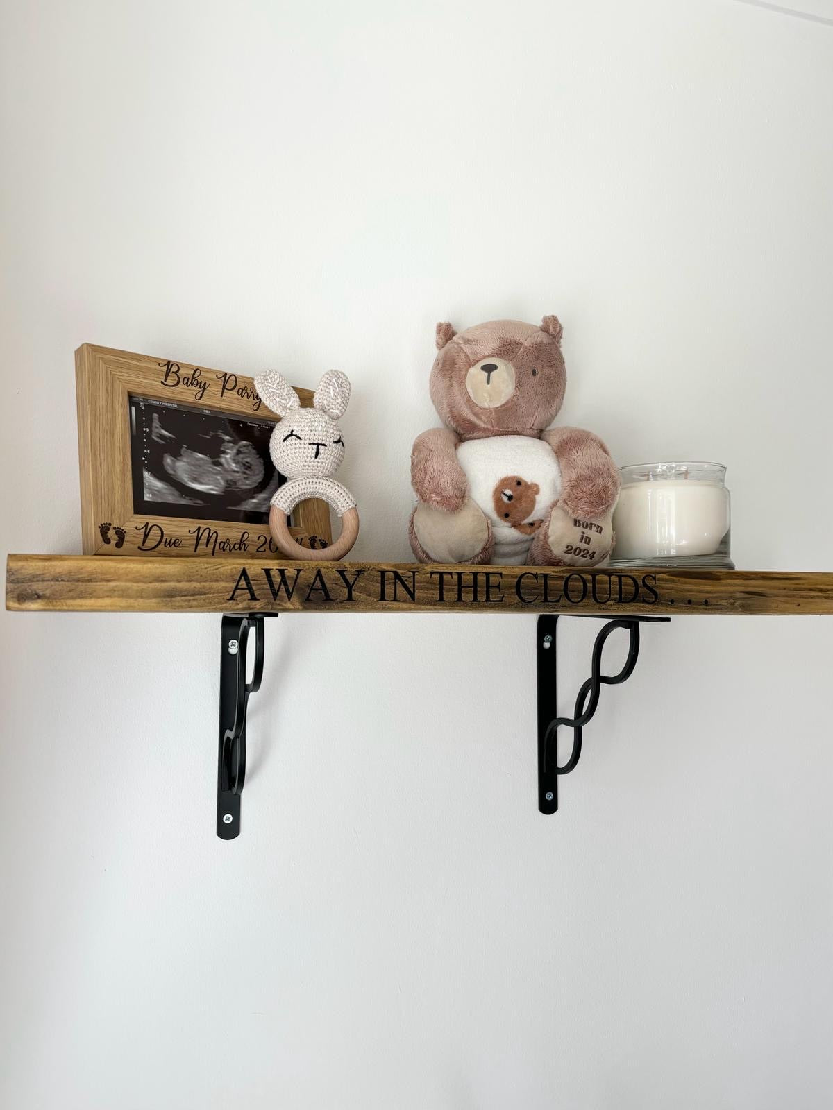 Personalised Wooden Shelf – The Rolling Cow