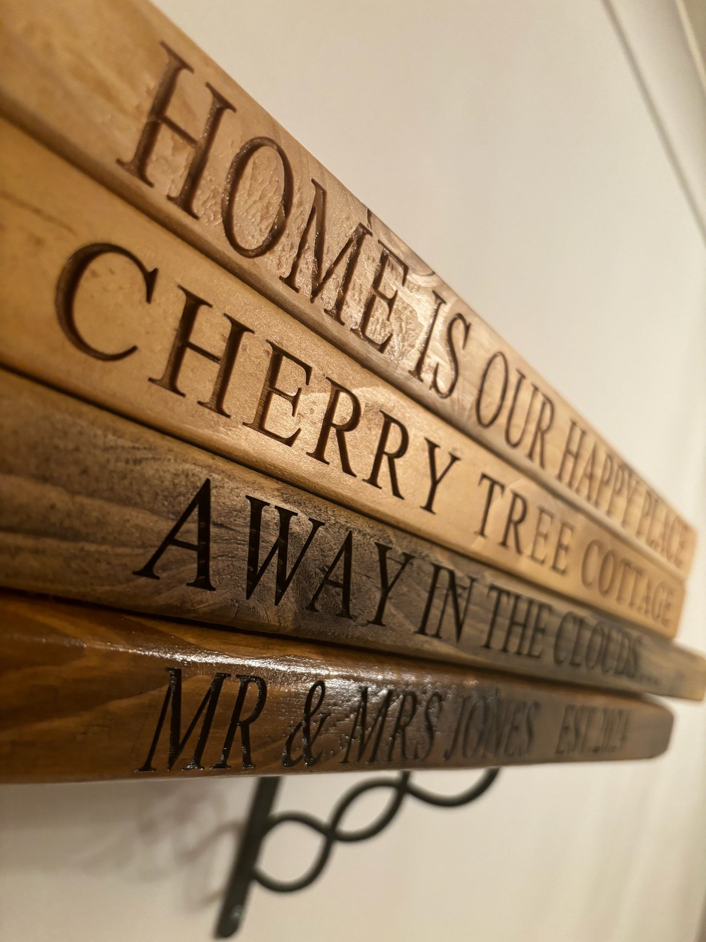 Personalised Wooden Shelf – The Rolling Cow
