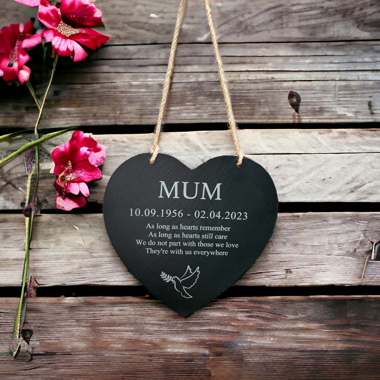 Hanging Slate Heart Plaque – The Rolling Cow